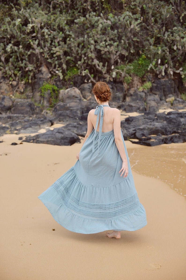 Gauze Dress Maxi - Summer Linen Dress - Linen Dresses Women - Etsy