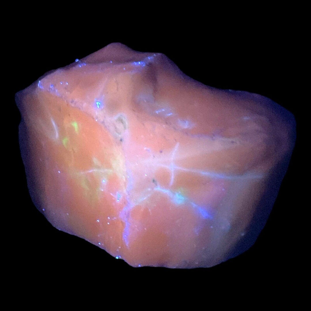 Pink Milk Glass Art Glass Cullet Glowing Manganese Slag Glass #4GXL133 ...