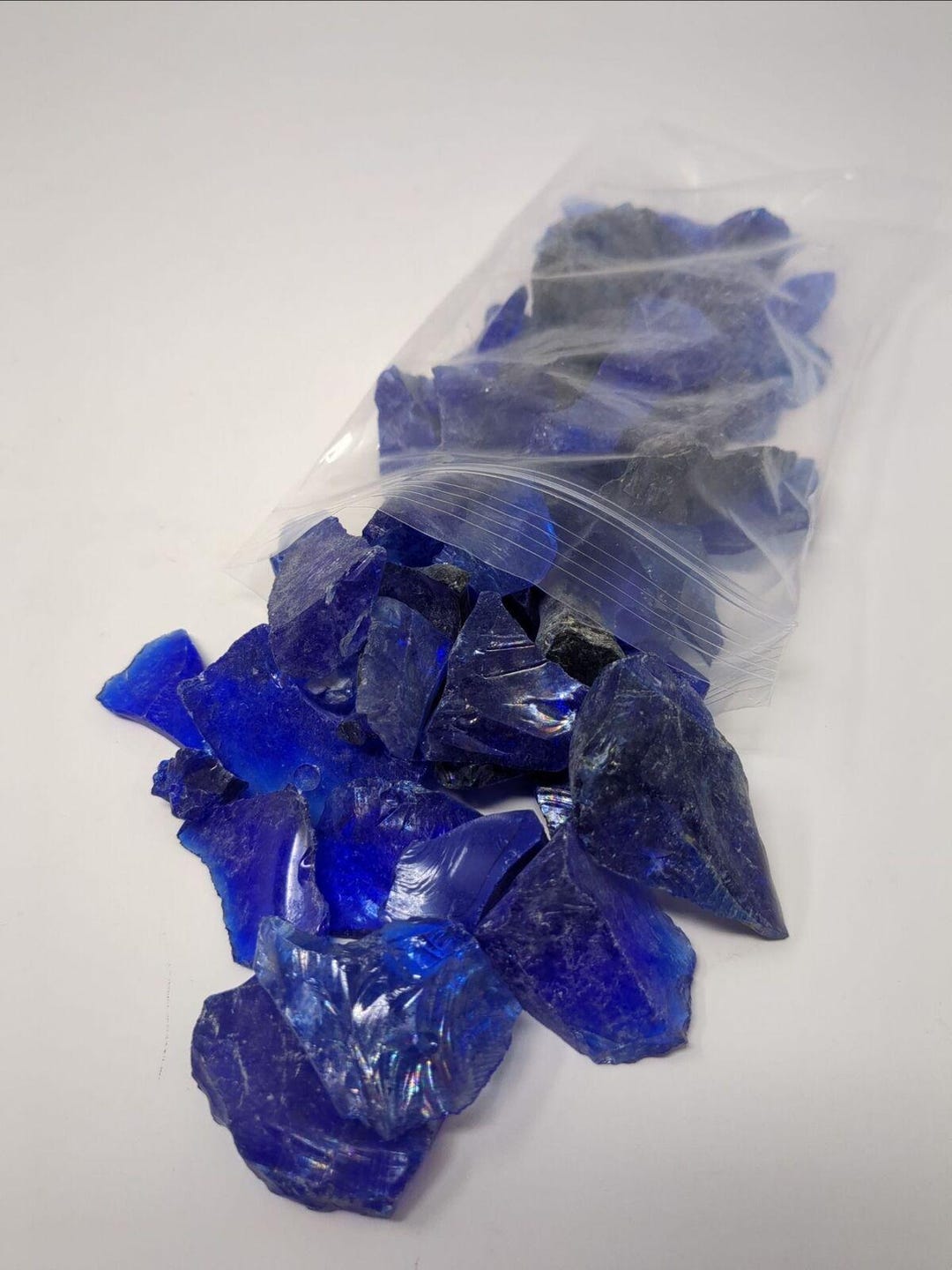 Cobalt Blue Fenton Cullet Fragments 6 Oz Wire Wrap Mosaics Glass Fusing - Etsy