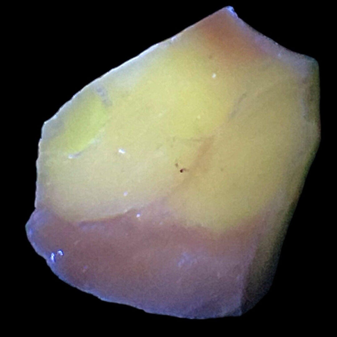 Mint Green Pink Infused Art Glass Cullet Glowing Manganese Slag Glass ...