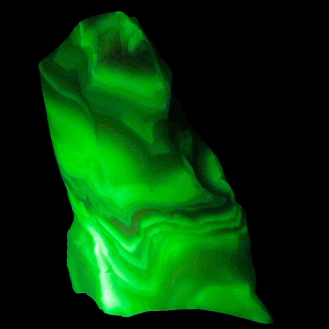 Pink Custard Swirl Art Glass Cullet Glowing Manganese Slag Glass ...