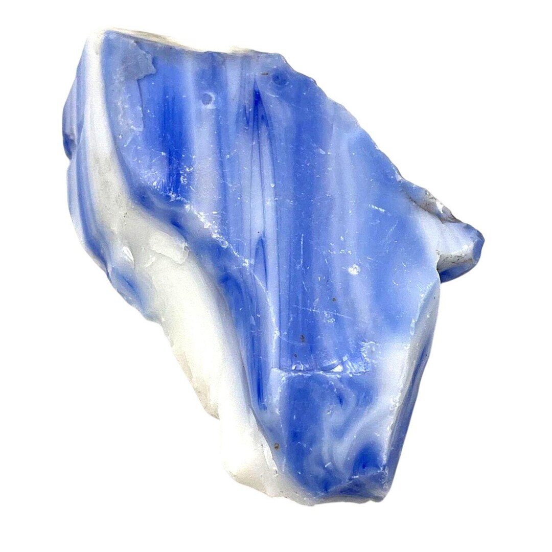 Cobalt Blue Milk Glass Art Glass Cullet Layered Slag #5L131 - Etsy