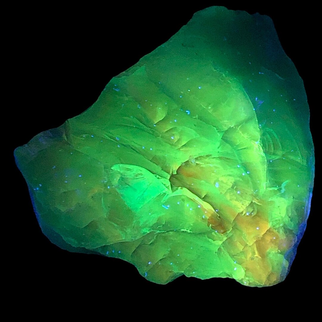 Cobalt Blue Art Glass Cullet Glowing Translucent Manganese Slag #4GX105 ...
