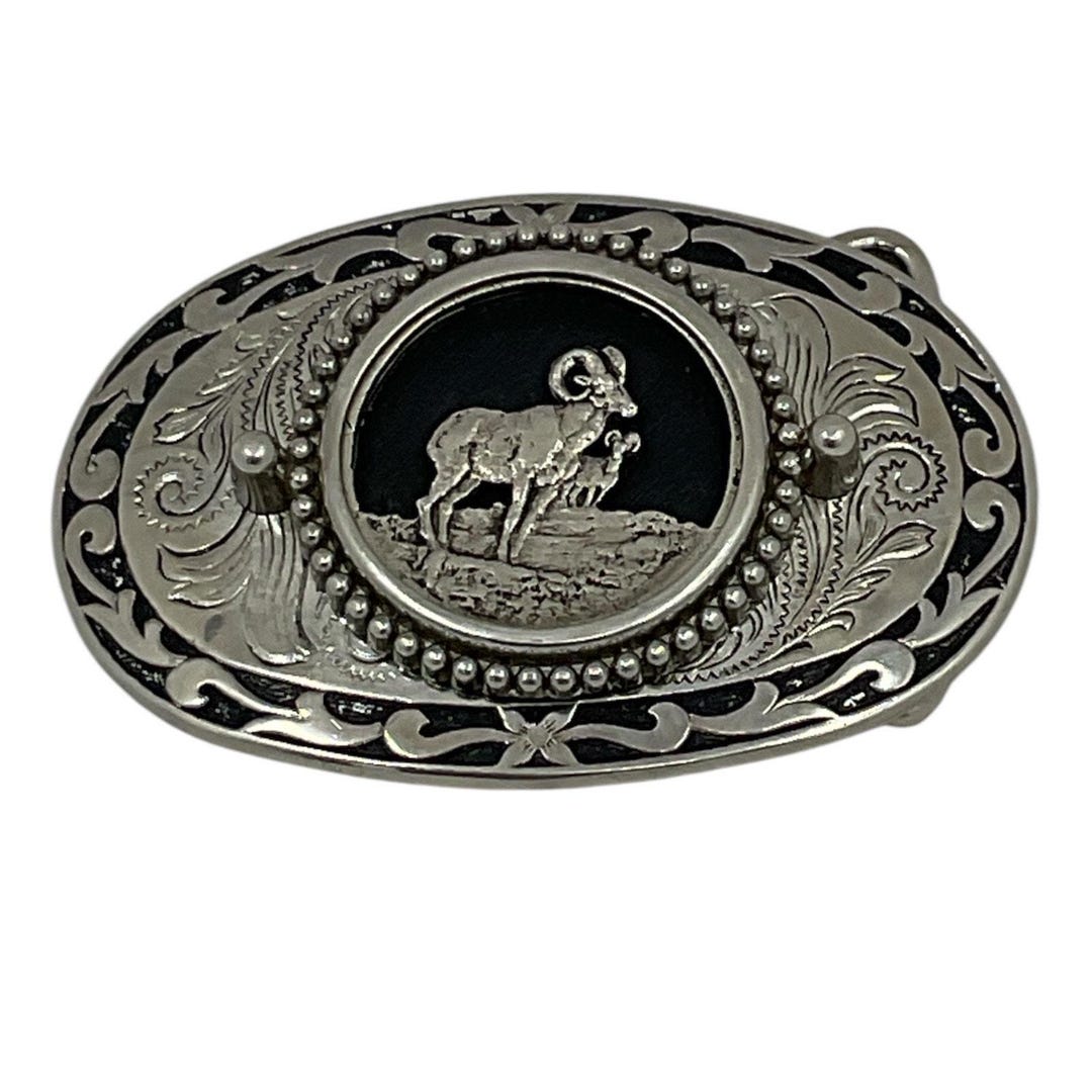 Bighorn Ram Sheep Belt Buckle Mens Hunting Western Sportsman ...
