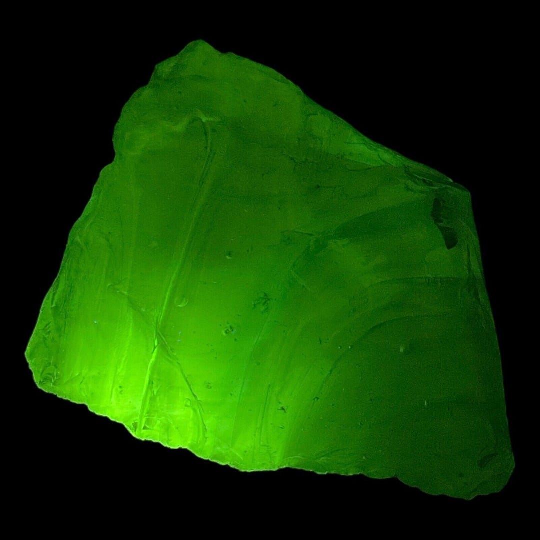 Cobalt Blue Art Glass Cullet Translucent Glowing Uranium Slag Glass ...