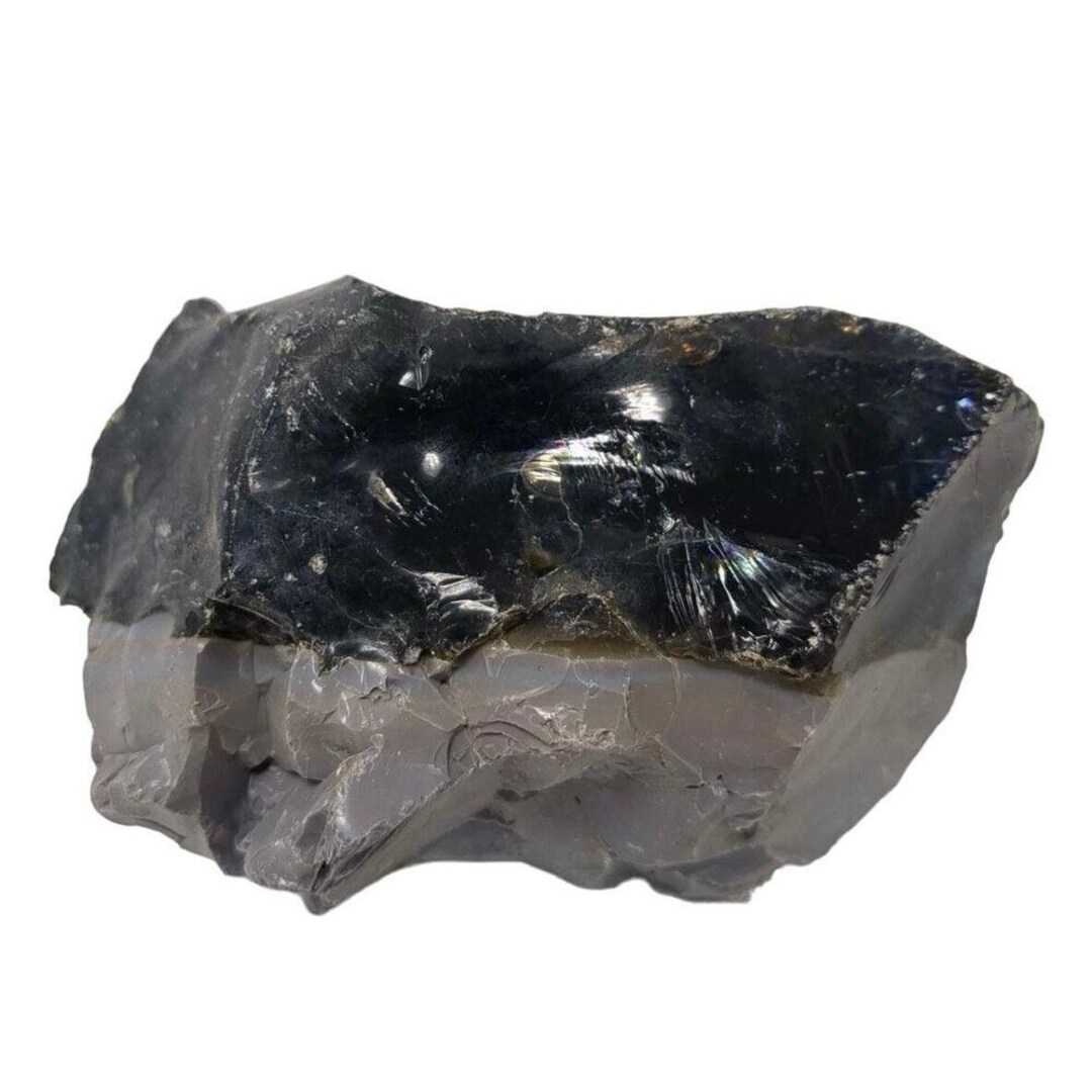 Black Gray Art Glass Cullet Layered Multicolor Slag #5XL199 - Etsy