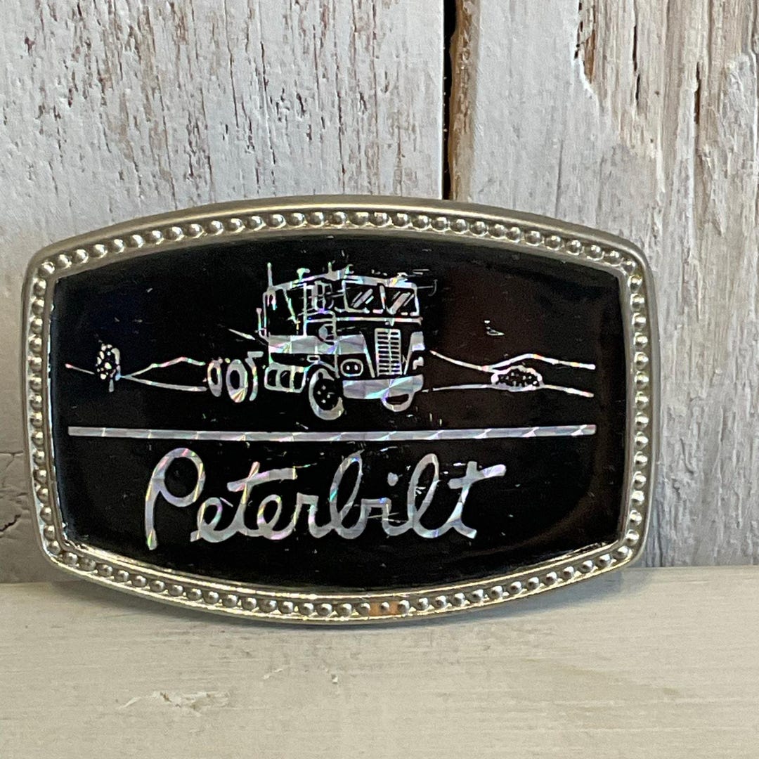 Vintage Peterbilt Truck Company Advertising Belt Buckle Trucking ...