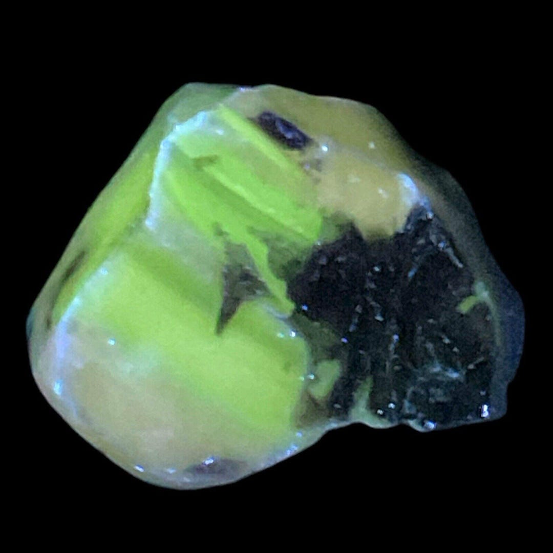 Cobalt Swirl Black Infused Art Glass Cullet Glowing Manganese Slag ...