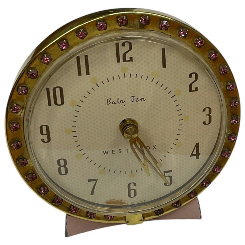 Rhinestone Clock - Etsy