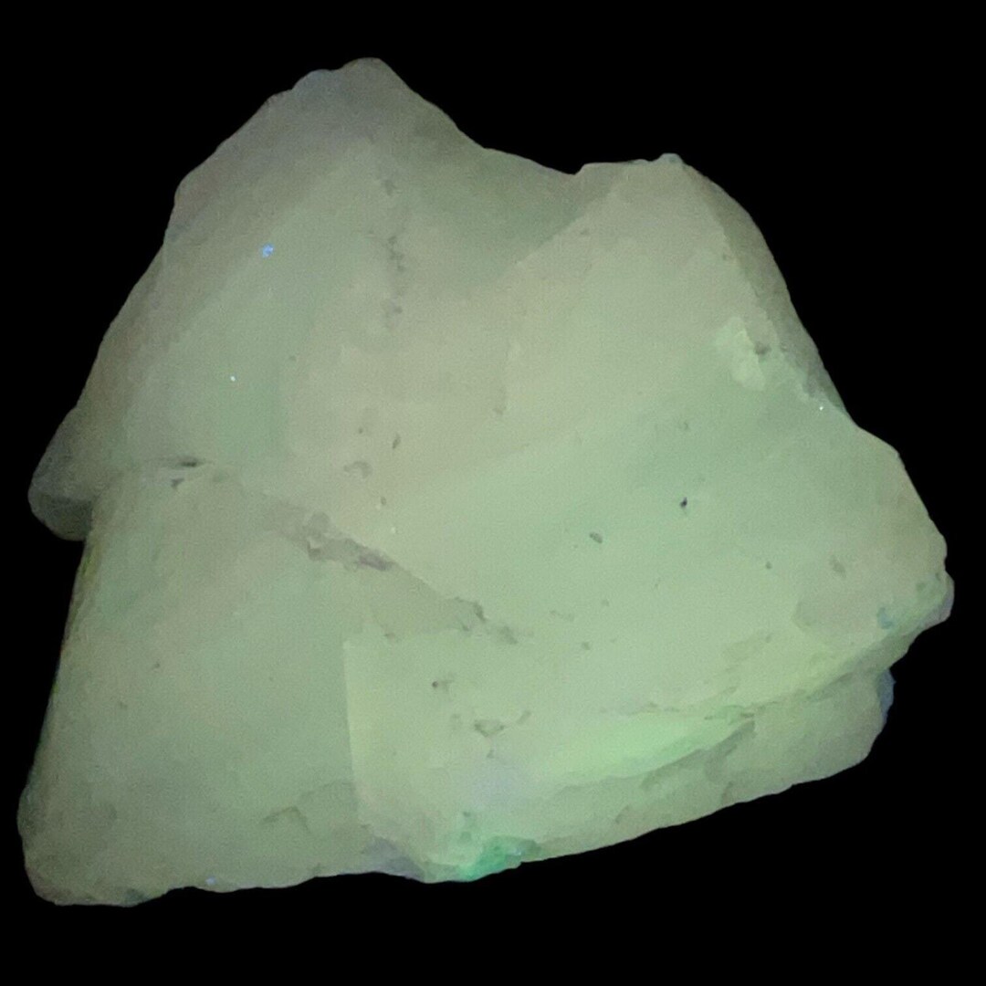 Milk Glass Opalescent Layered Art Glass Cullet Glowing Manganese Slag ...