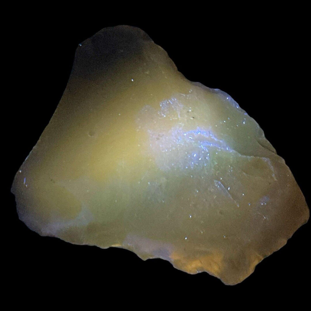 Amber Opalescent Art Glass Cullet Glowing Manganese Layered Slag Glass ...