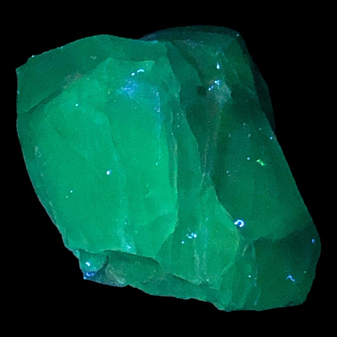 Sapphire Blue Art Glass Cullet Translucent Manganese Glowing Slag Glass ...