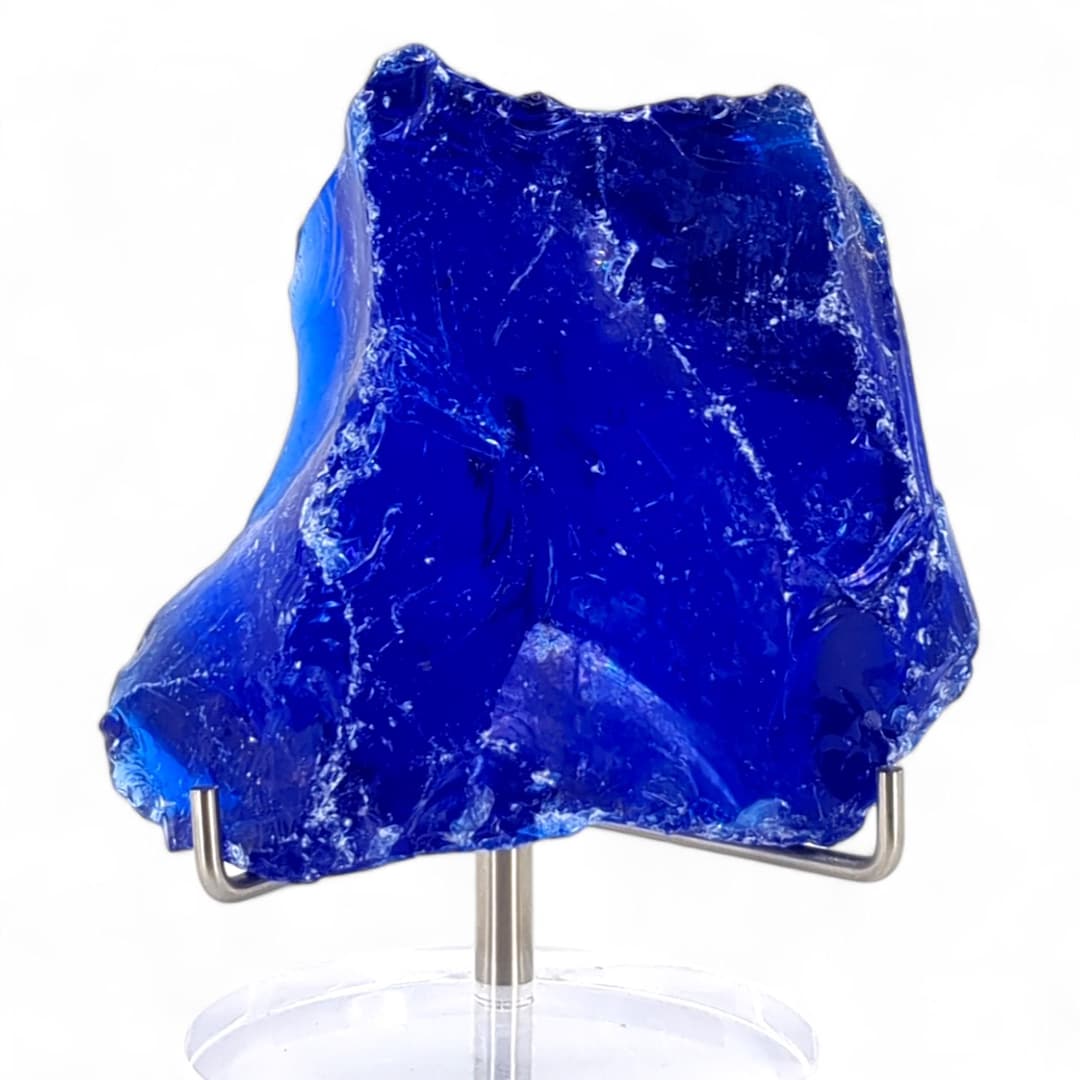 Cobalt Blue Translucent Art Glass Cullet Slag Glass Suncatcher #4XL52 ...