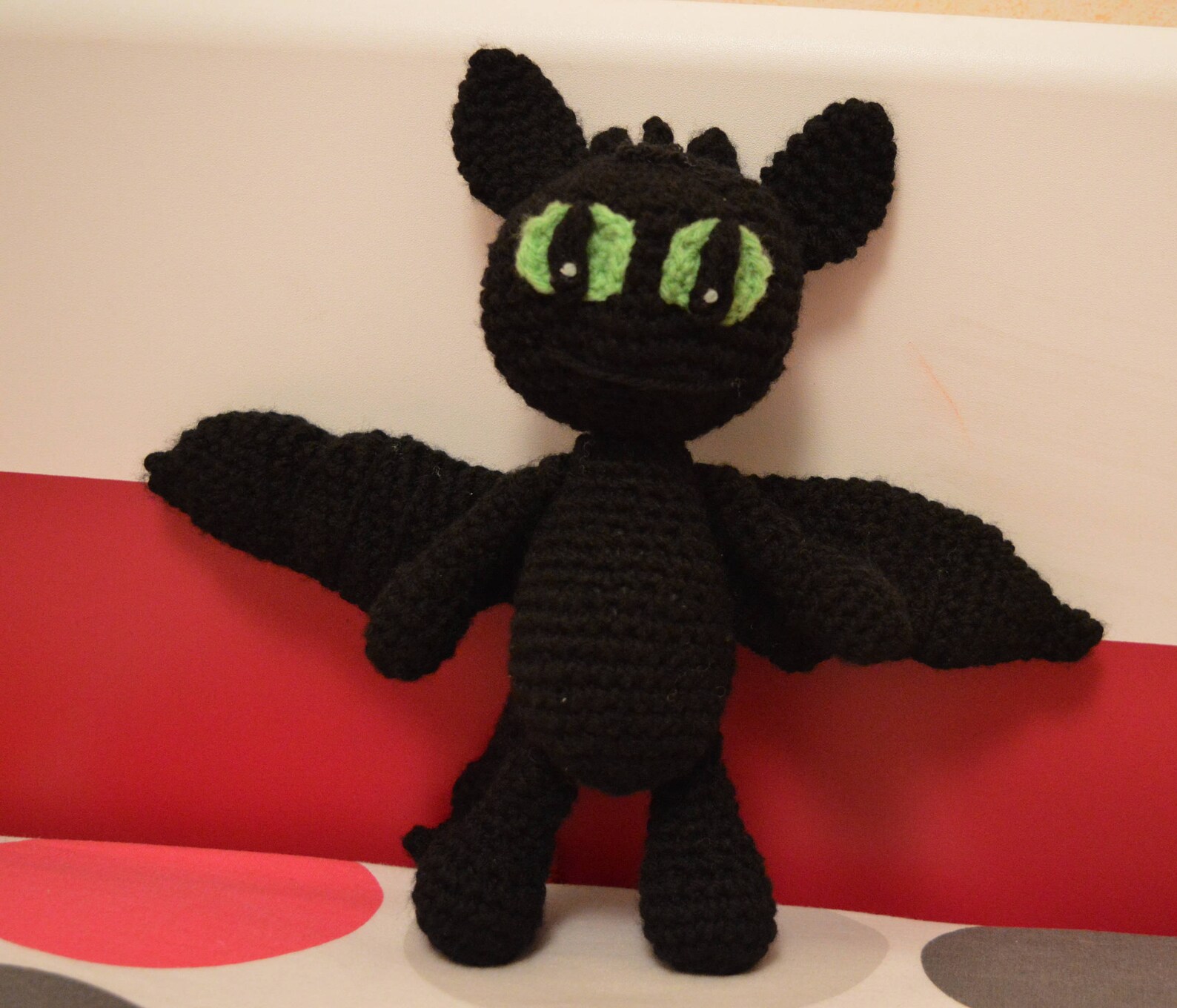 TOOTHLESS Dragon Crochet Amigurumi NIGHT FURY - Etsy