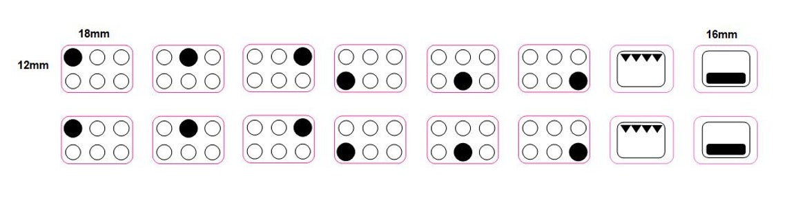 6 ring cooker top markings decals double set. Please note | Etsy