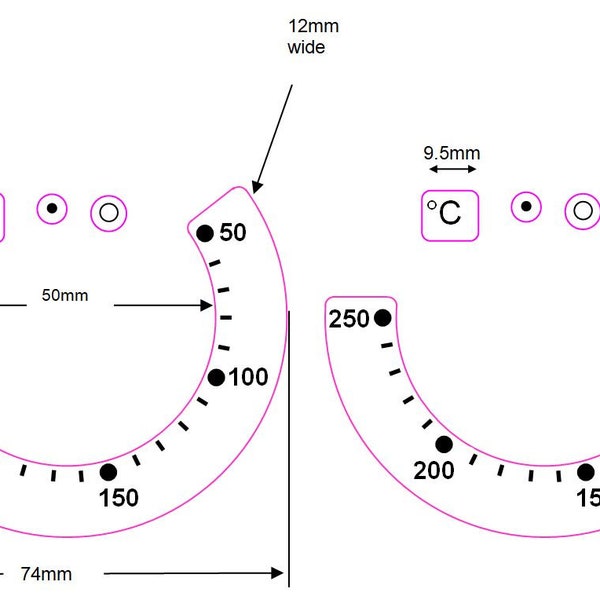 Stove Temperature Decals - Etsy