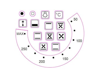 Oven Symbol Stickers - Etsy