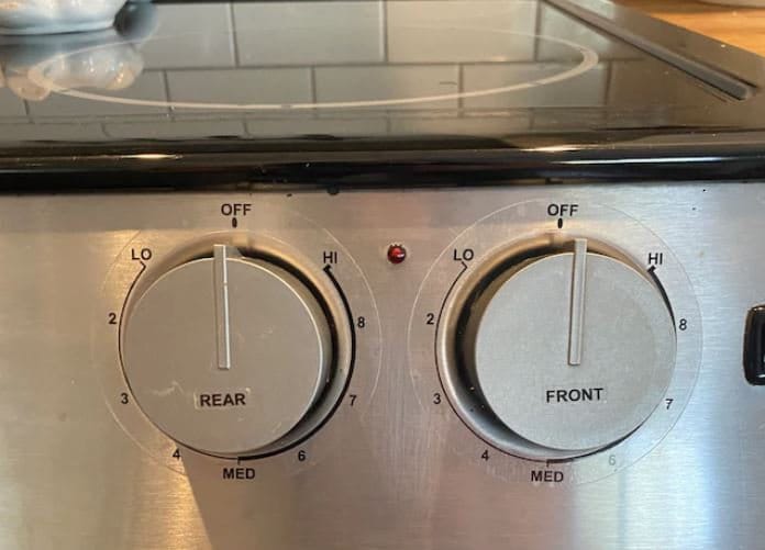 2 Dials X Lo-med-hi for an American Style Cooktop. - Etsy UK