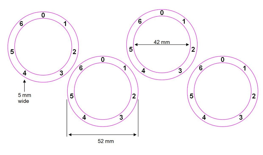 Stove Cooker Top Electric Hob Dial Knob Numbers 1-6 in CLOCKWISE ...