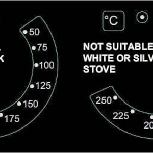 Oven Temperature Stickers 50-250 With 44mm Inner Diameter. UK SELLER - Overseas Shipping Time ...