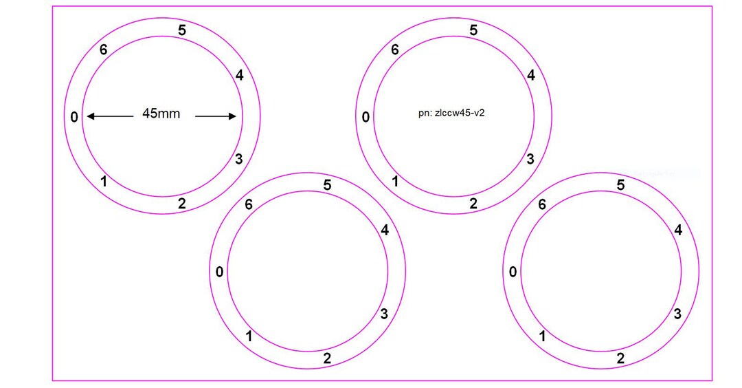 Stove Cooker Electric Top Hob Dial Number Stickers With Left Facing ...
