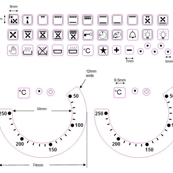 Oven Temperature Stickers - Etsy