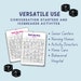 Small Talk, Dementia Games, Icebreaker, Conversation Prompts, Roll the ...