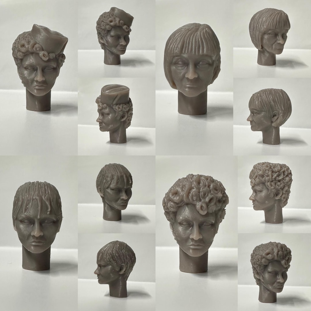 Tegan 1/13 Scale Head - Multi Variants - Etsy