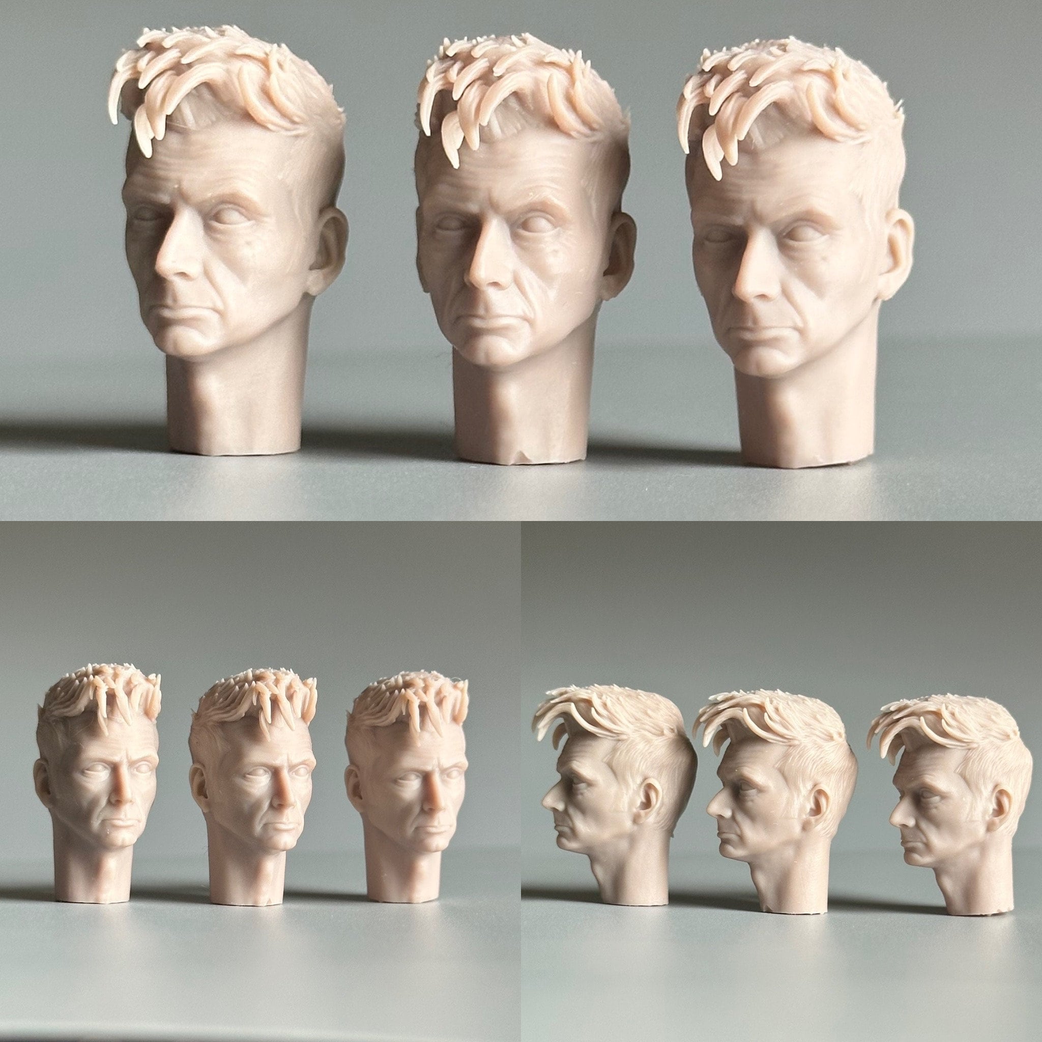 1/12 Scale Doctor Heads for 6 Figures Unpainted - Etsy