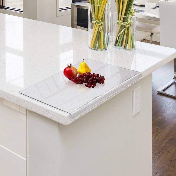 Glass Cutting Board With Lip - Etsy