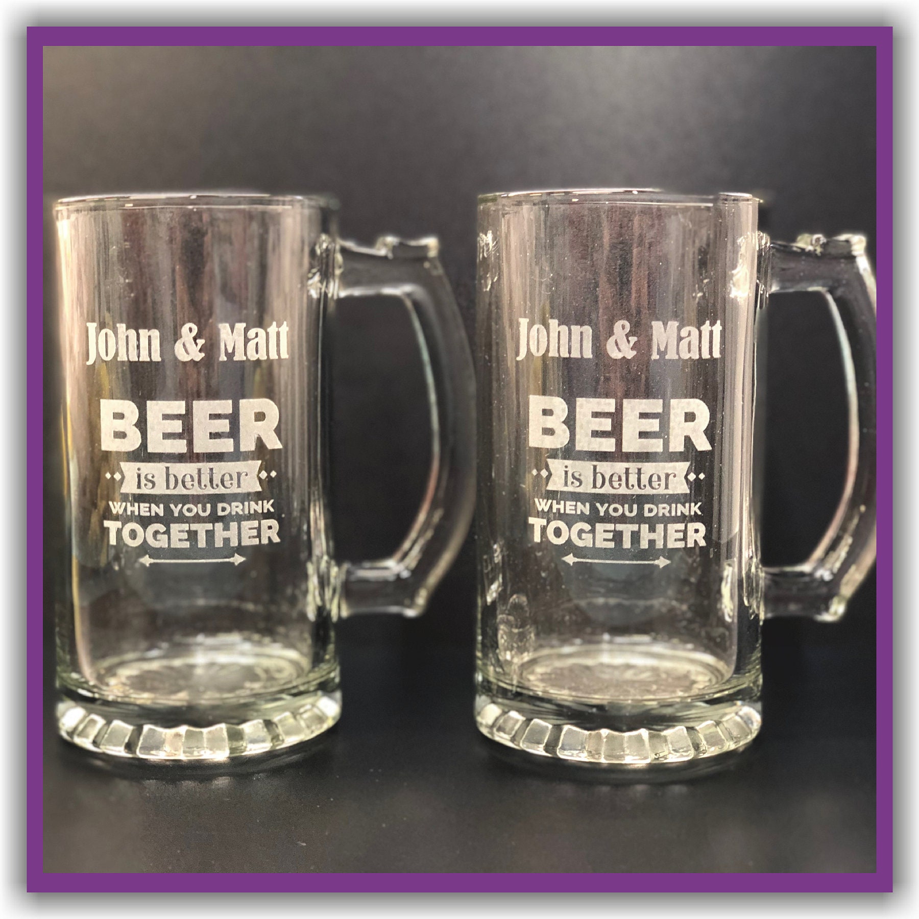Personalized Laser Engraved Beer Mug: Custom Corporate Gift - Etsy