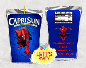 Capri Sun Spiderman - Etsy