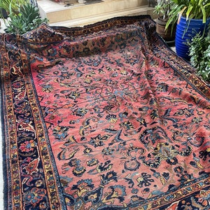 8'9 X 11'6 Large Antique Rug 2764ML / Large Vintage Rug / Vintage ...