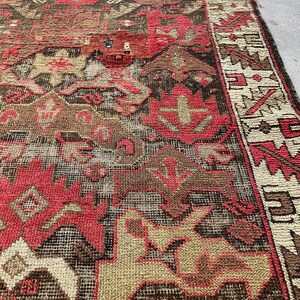 19th Century Worn Rug / 3'4 X 4'9 Antique Caucasian Rug #3041 - Etsy