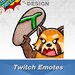 La Chancla Red Panda | Twitch Emote | Discord Emote | Mexican Emote ...