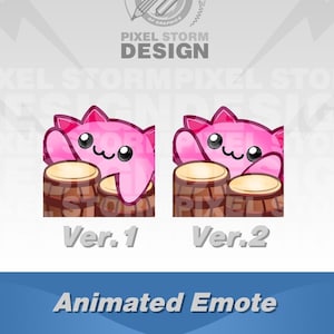 Axolotl Bongo Tap | Twitch Emote | Discord Emote | Axolotl Emote ...