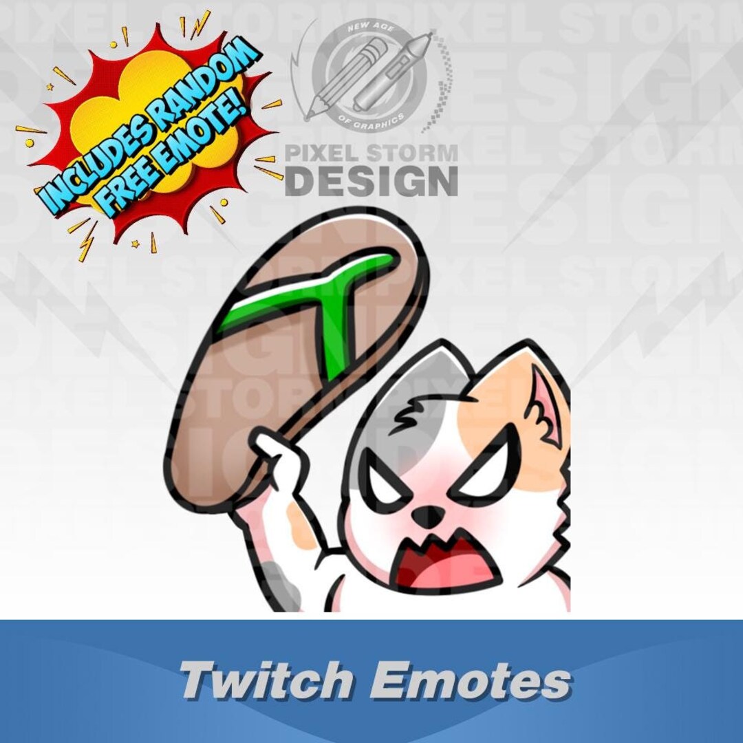 La Chancla CAT | Twitch Emote | Discord Emote | Mexican Emote | Stream ...