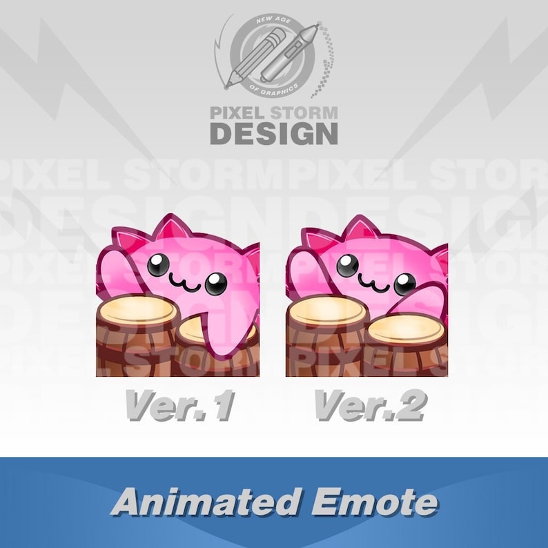 Axolotl Bongo Tap | Twitch Emote | Discord Emote | Axolotl Emote ...