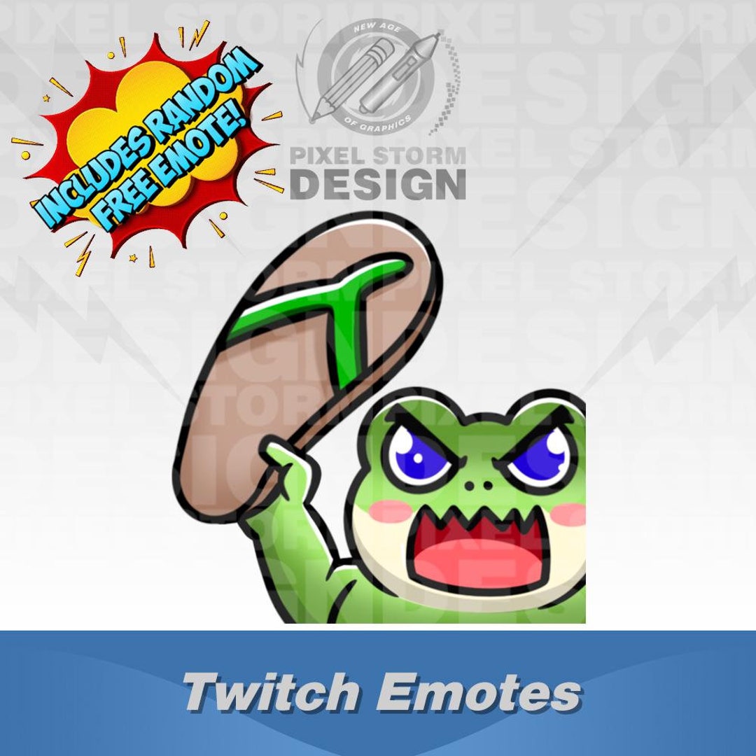 La Chancla Frog Twitch Emote: Mexican Angy Sandal (PNG) - Etsy