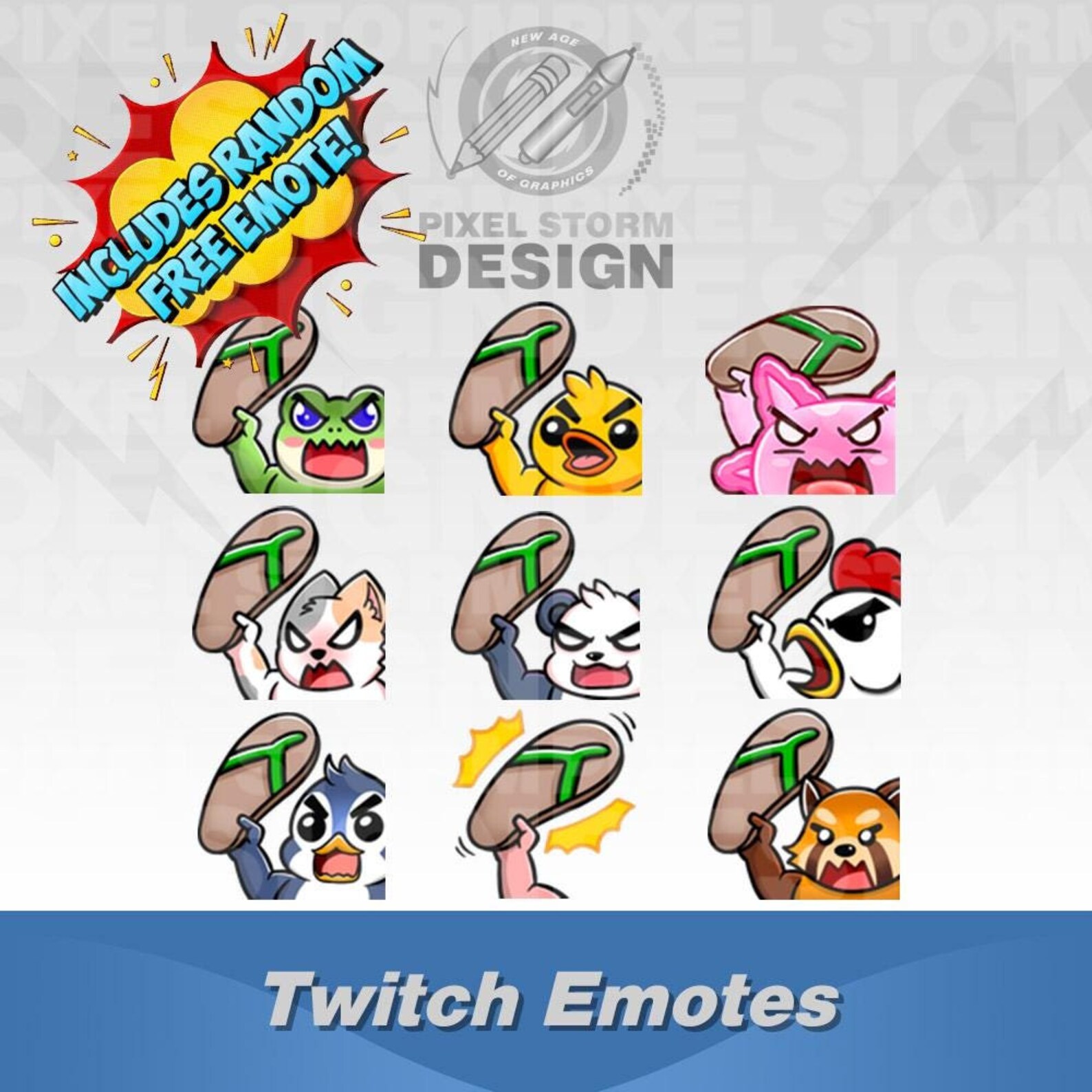 La Chancla Emote MEGA PACK: Mexican Twitch/discord Emotes - Etsy
