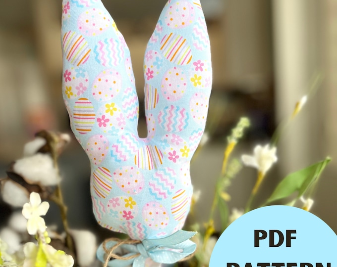 3 Easter Bunny Patterns PDF, Easy Rabbit Sewing Tutorial, DIY Fabric ...