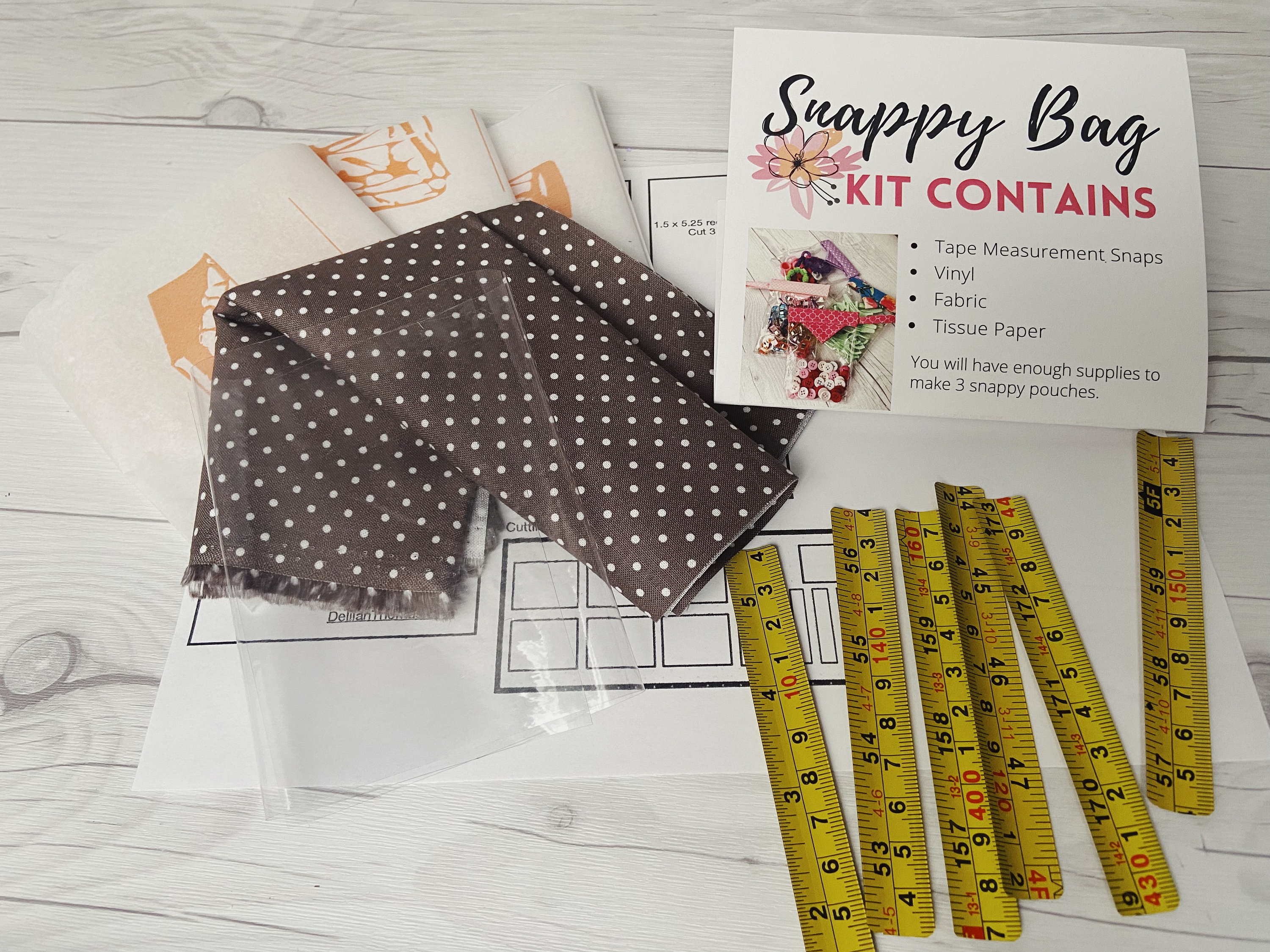 Snappy Bag Kit Sewing Gift Pattern Sewing Gift Tutorial - Etsy