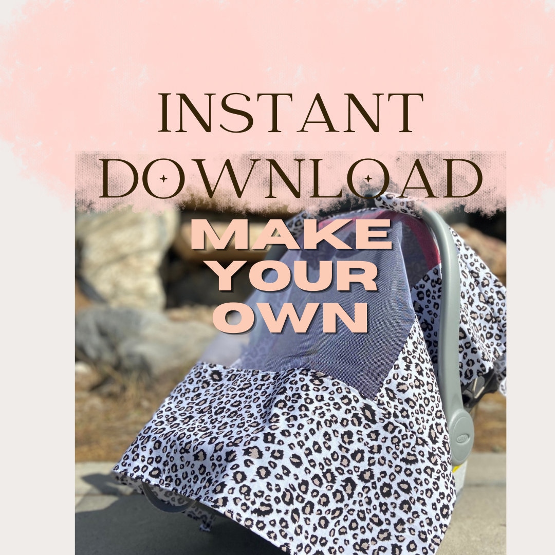 PDF SEWING PATTERN for Baby, Netted Car Seat Cover Pattern, Baby Car ...