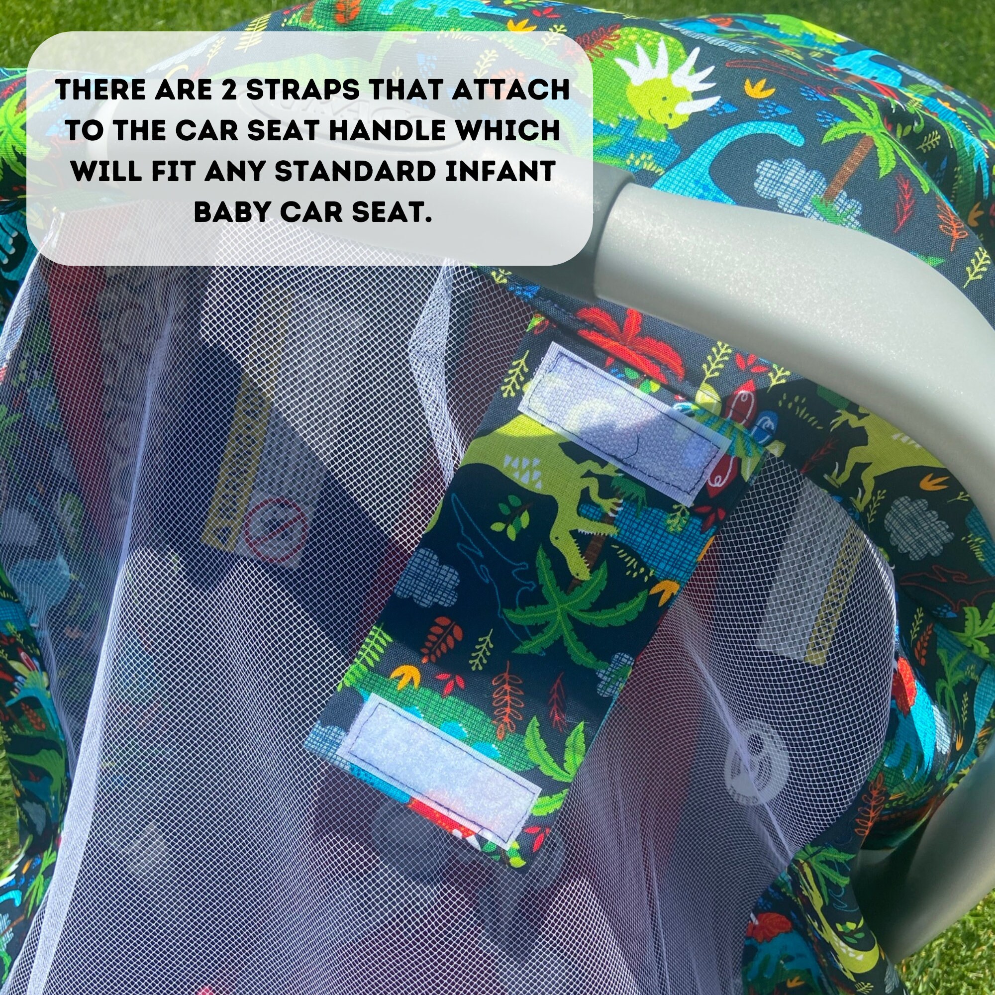 PDF Car Seat Cover Pattern, Sewing Patterns for Babies, Netted Car Seat ...