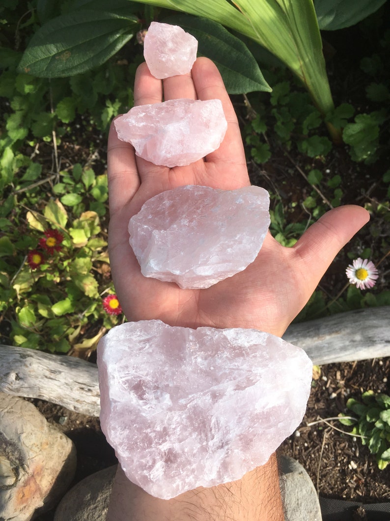 Raw Rose Quartz - Etsy