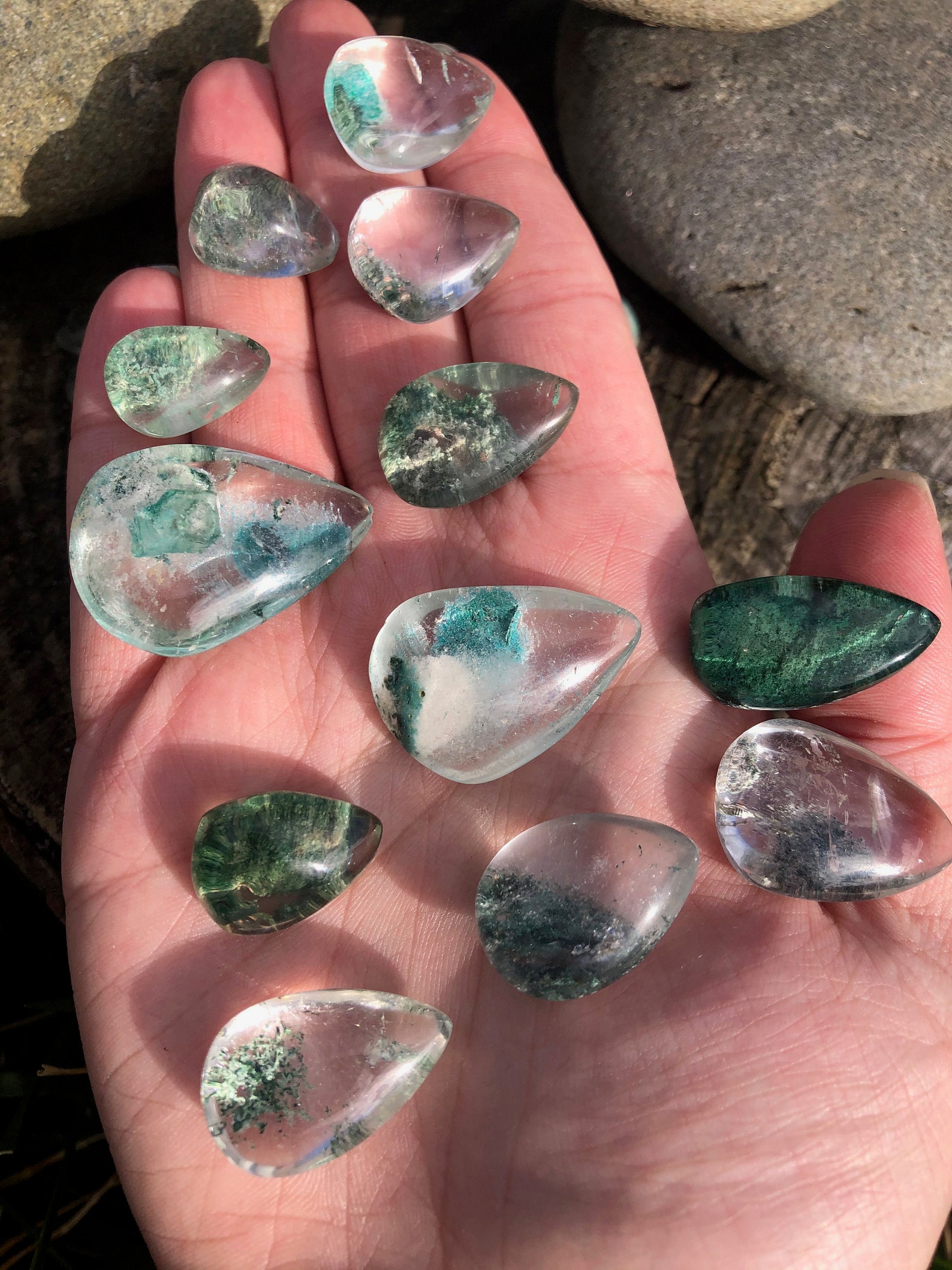 1 pc Stunning Garden Quartz Polished Teardrop Crystal | Etsy