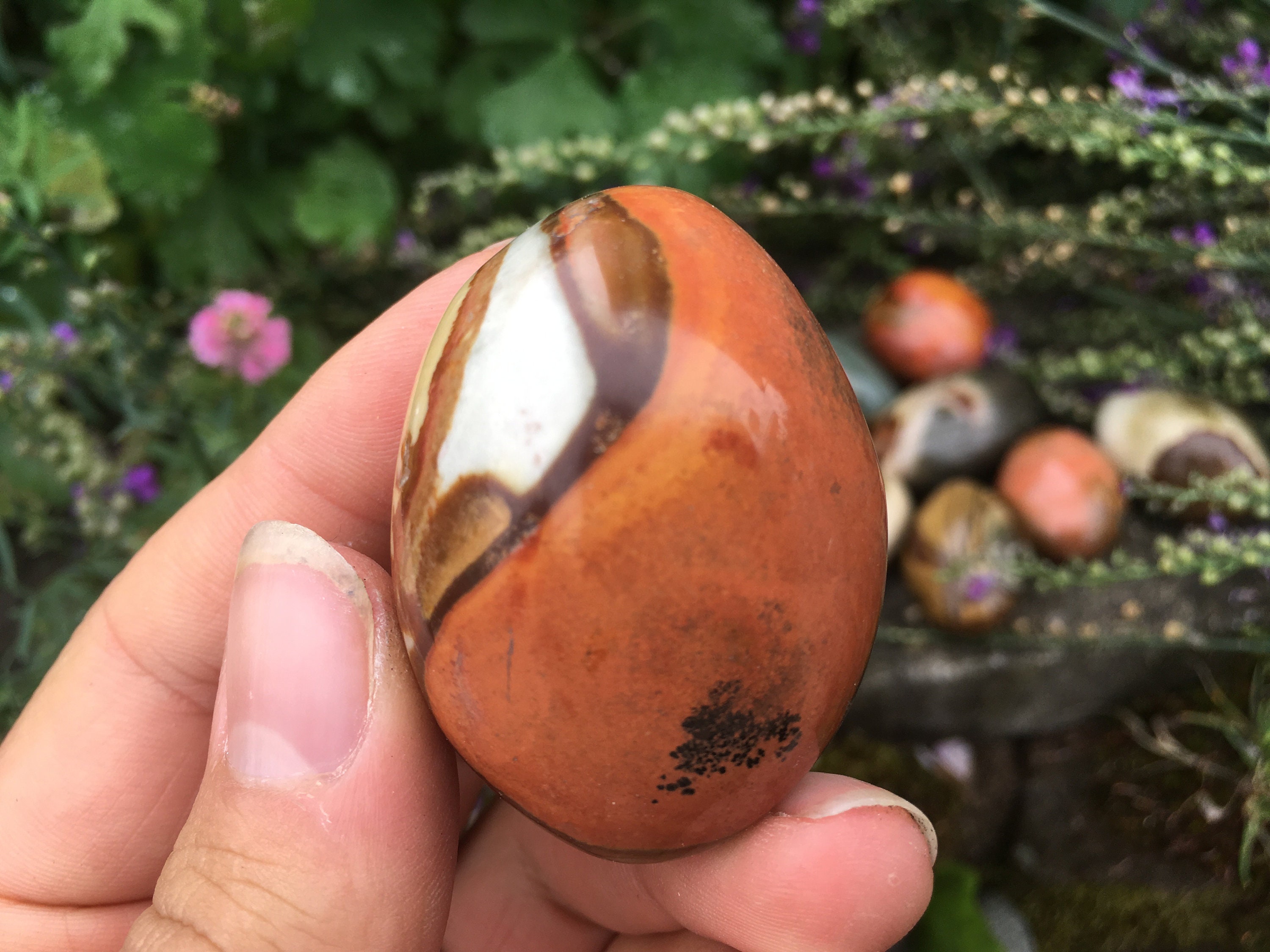 Poly Chrome Jasper Palm Stones | Etsy