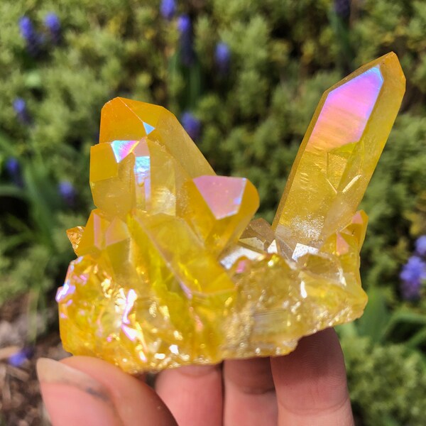 Flame Aura Quartz - Etsy