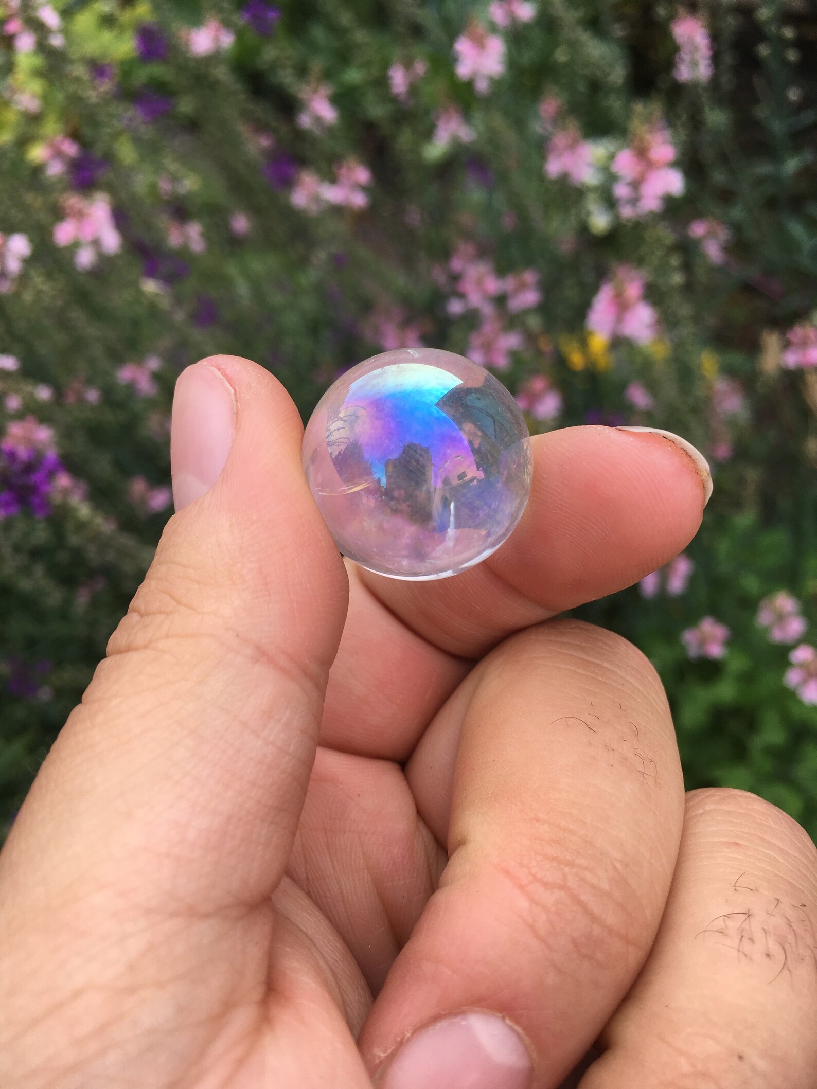 Small Aura Quartz Spheres | Etsy