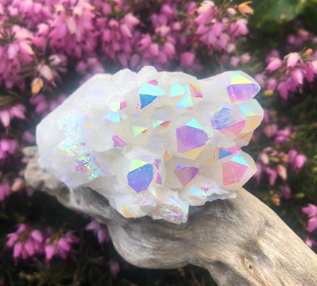 Small Stunning White Angel Aura Quartz Cluster - Etsy